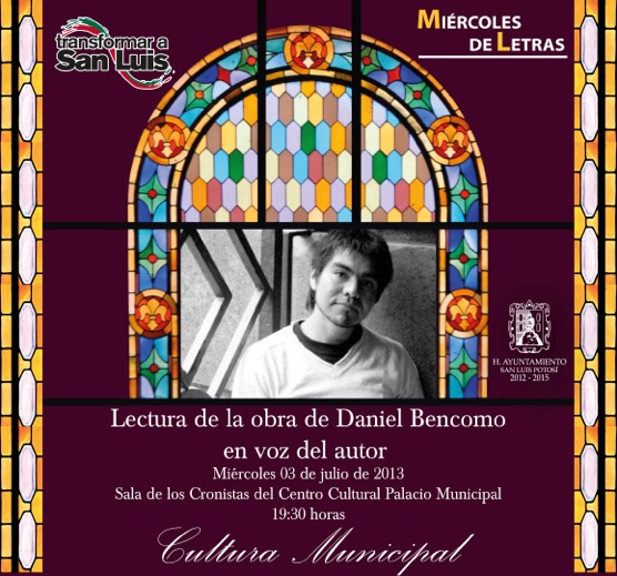 Lectura en voz de la obra de Daniel Bencomo