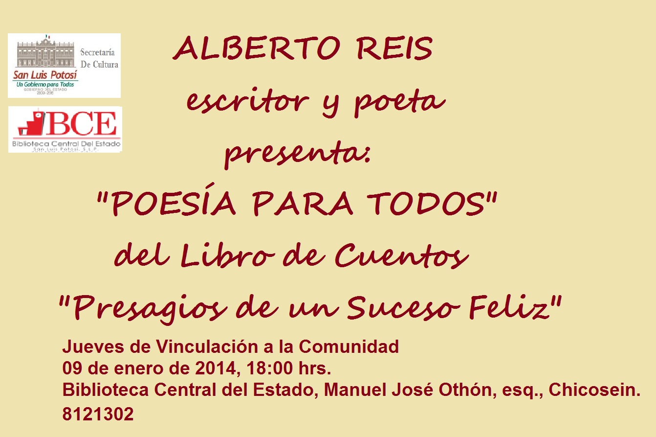 La Literatura de Alberto Reis en la Biblioteca Central