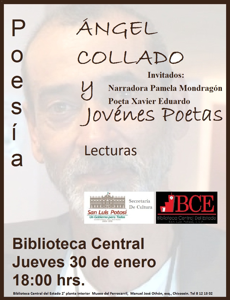 El poeta cubano ángel Collado e invitados, en la BCE