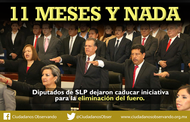 Diputados se hacen tontos con la iniciativa de quitar el fuero