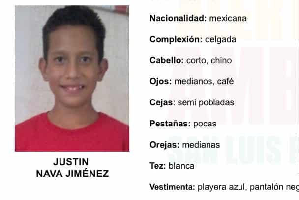 Alerta Amber: se busca a Justin Nava,fue visto por última vez en Tequis
