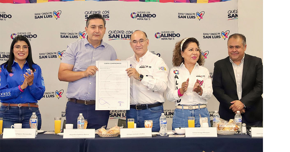 Enrique Galindo Ceballos promete impulsar el sector restaurantero en SLP