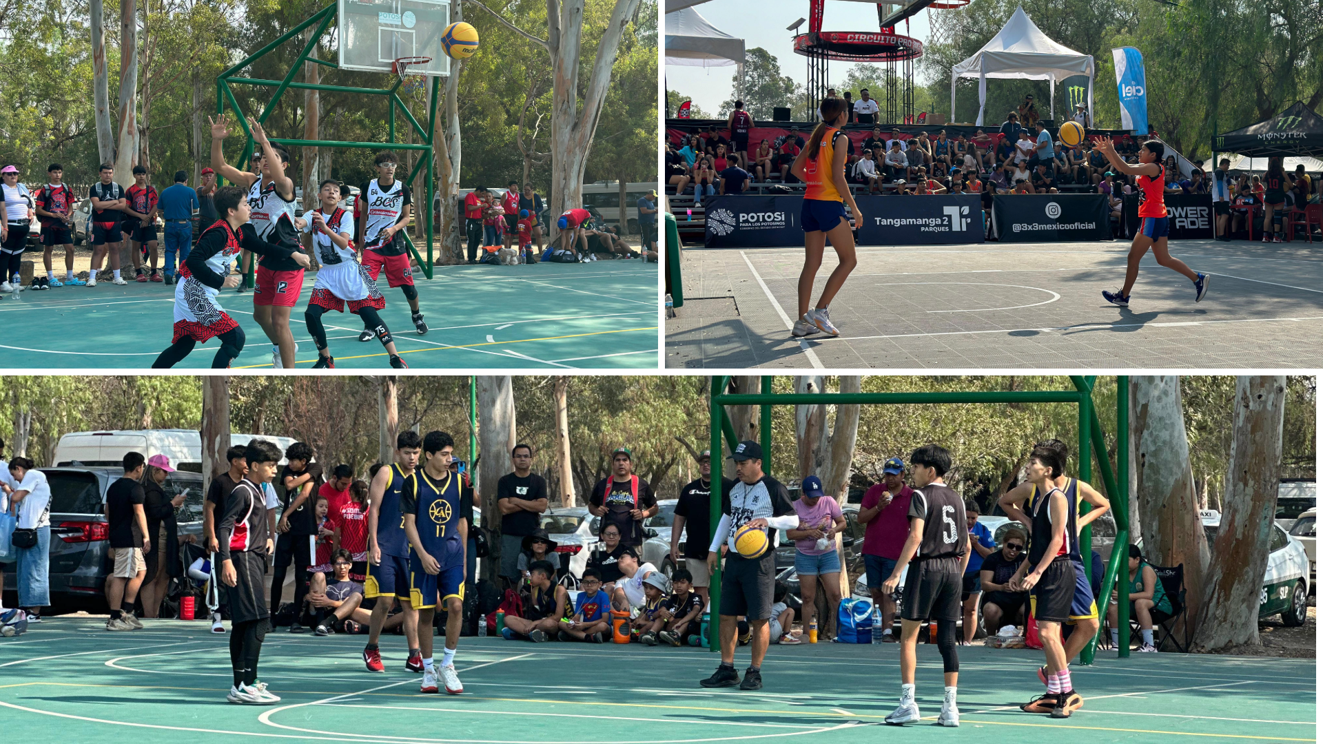 Arranca el torneo FIBA OPEN 3x3 México 2024 en Parque Tangamanga II