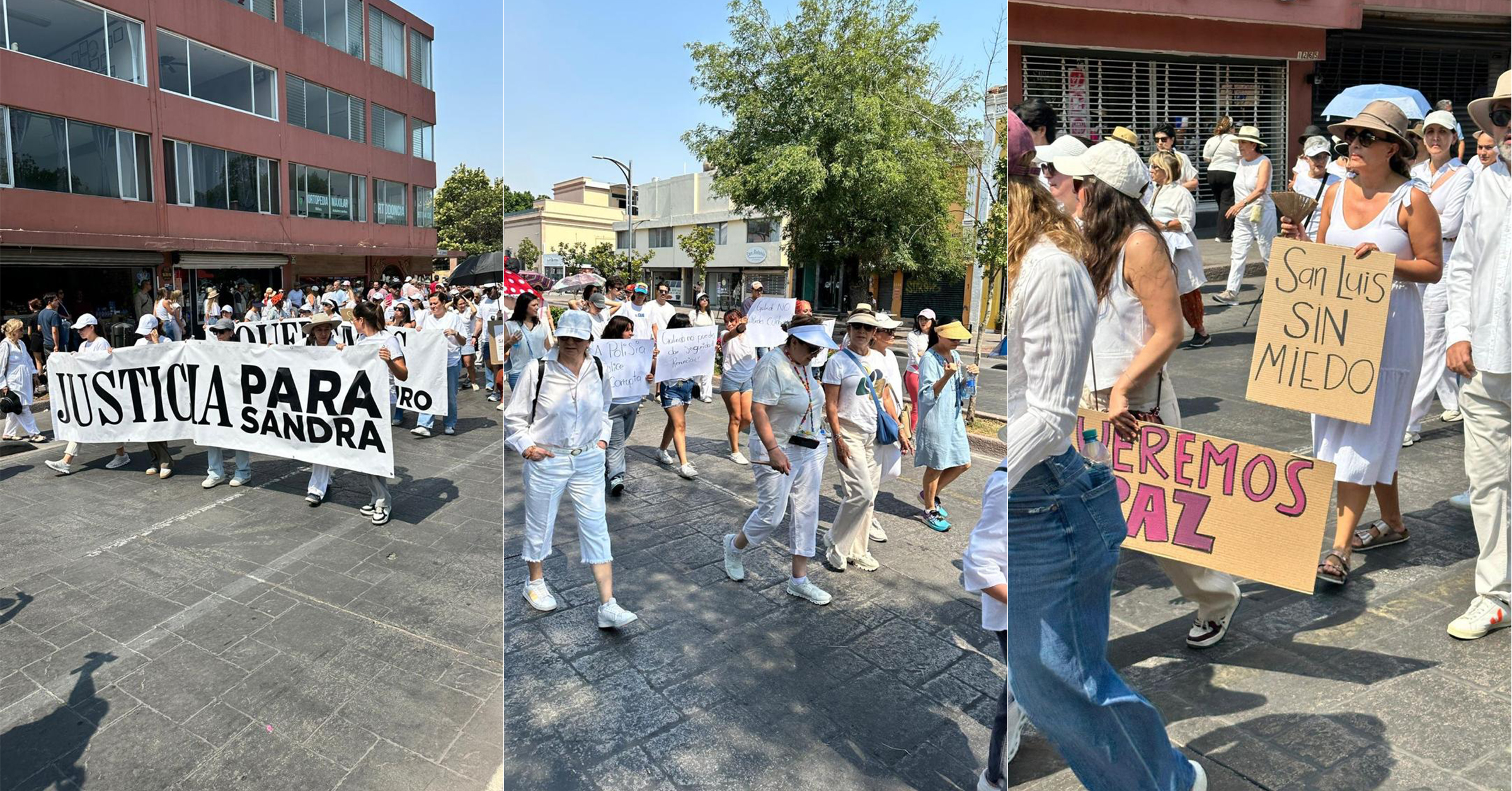 Marcha pacífica exige justicia por el asesinato de la empresaria Sandra ...